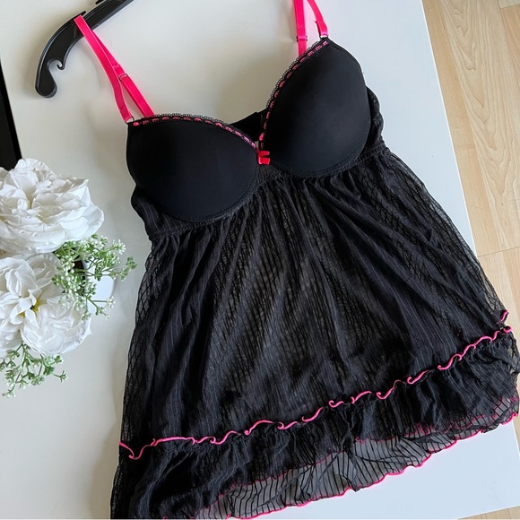 Kohl's | Intimates & Sleepwear | Mesh Pushup Babydoll | Poshmark